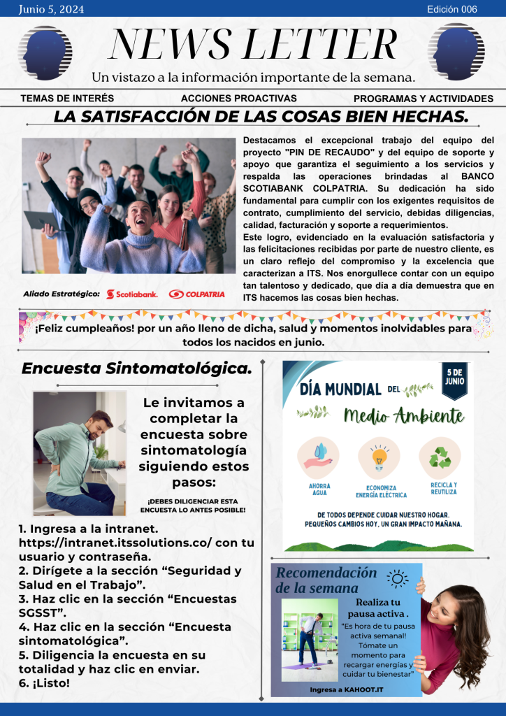 News letter – Edición 006 – ITS Solutions